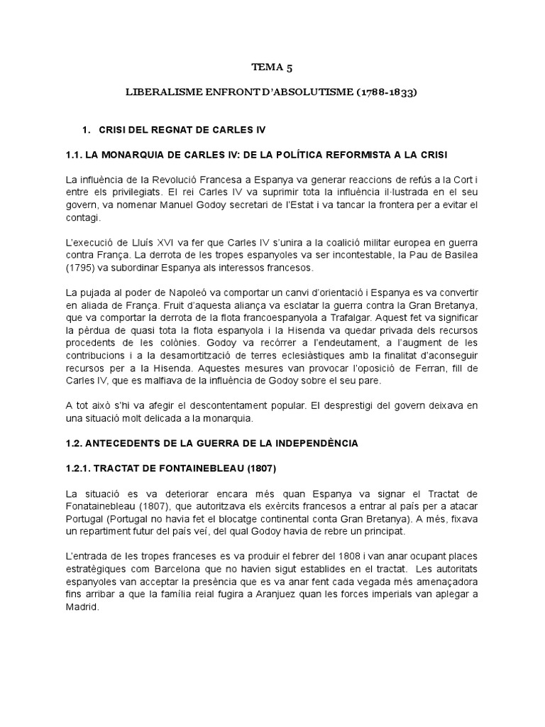 Tema 5 Hist PDF | PDF