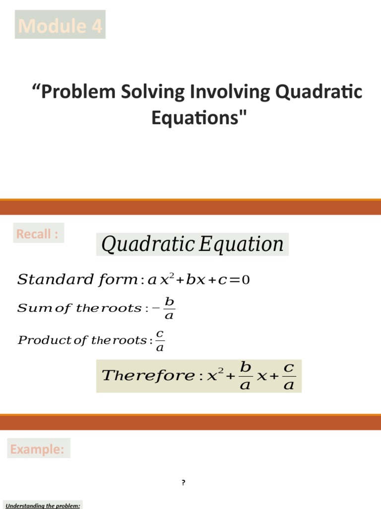 Quadratic Equation Solutions | PDF | Teaching Methods & Materials