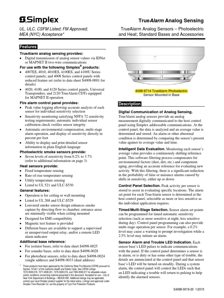 2.catalouge With Certificate of Smoke Detector | PDF | Relay | Equipment