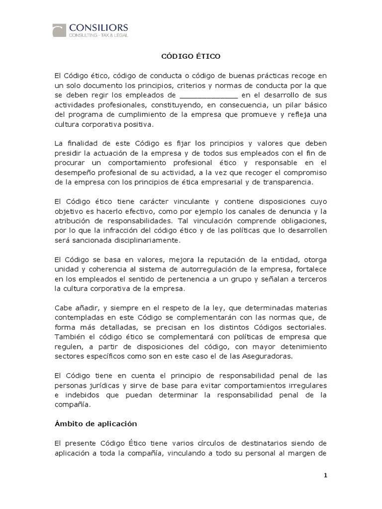 Código Ético | PDF