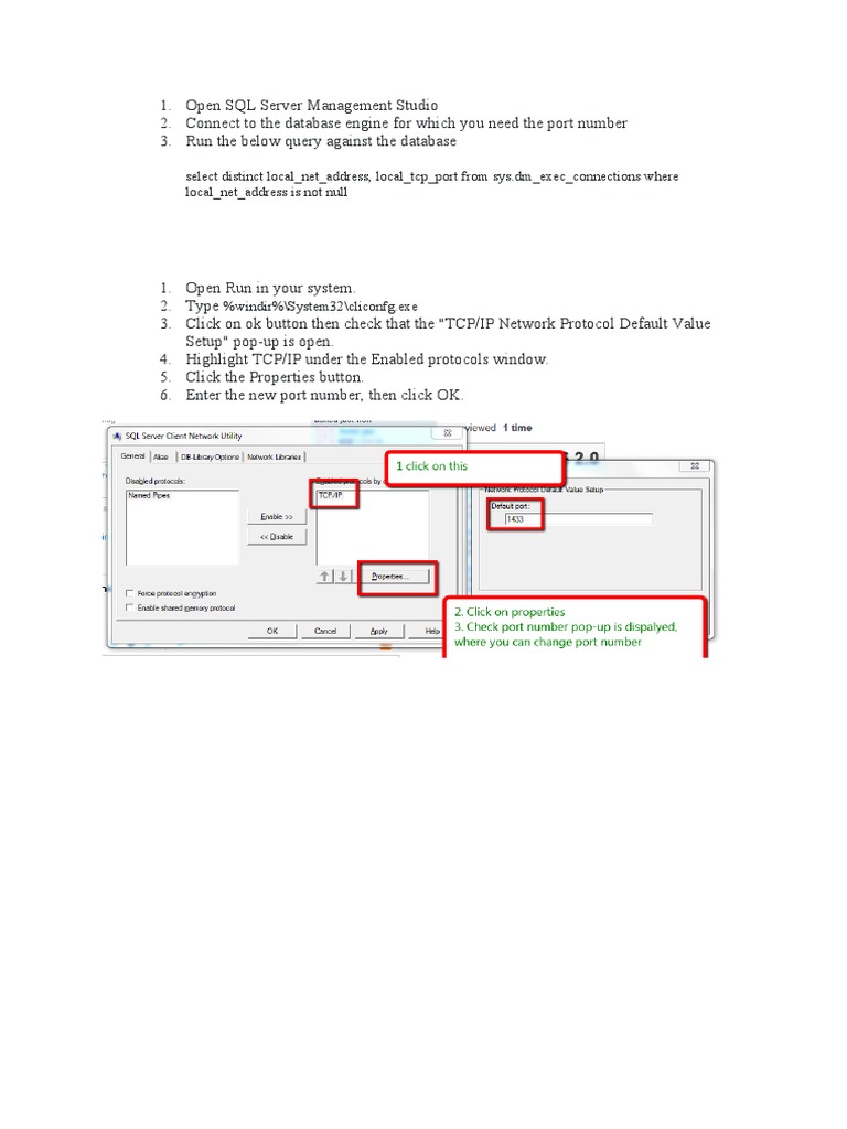 Remote Control SQL Database | PDF | Port (Computer Networking) | Microsoft Sql Server