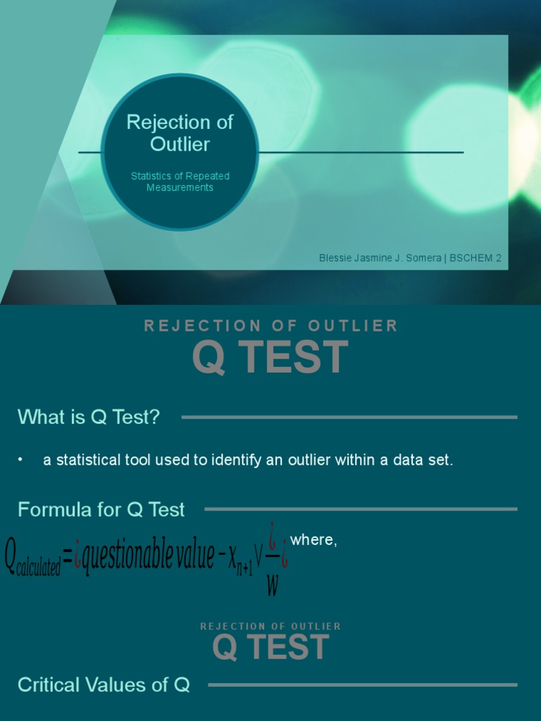 Rejection of Outlier | PDF