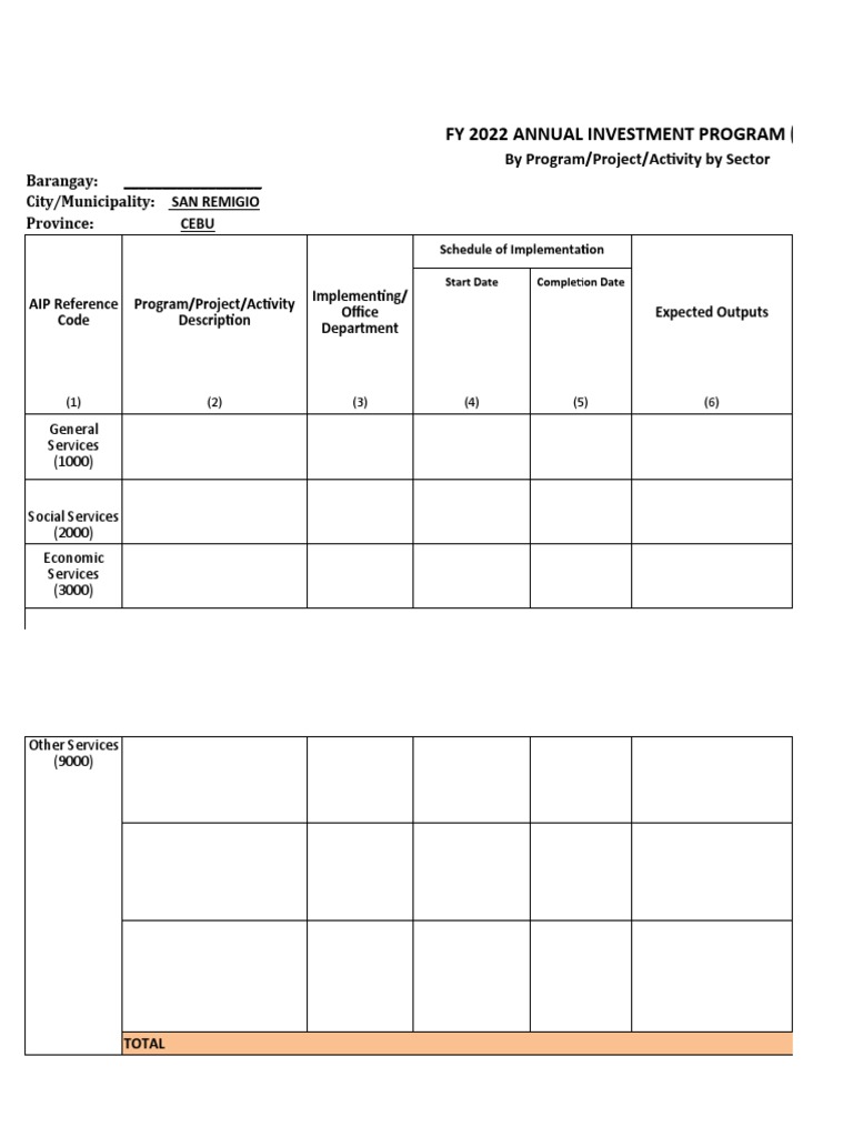 New Form of AIP.xlsx | PDF