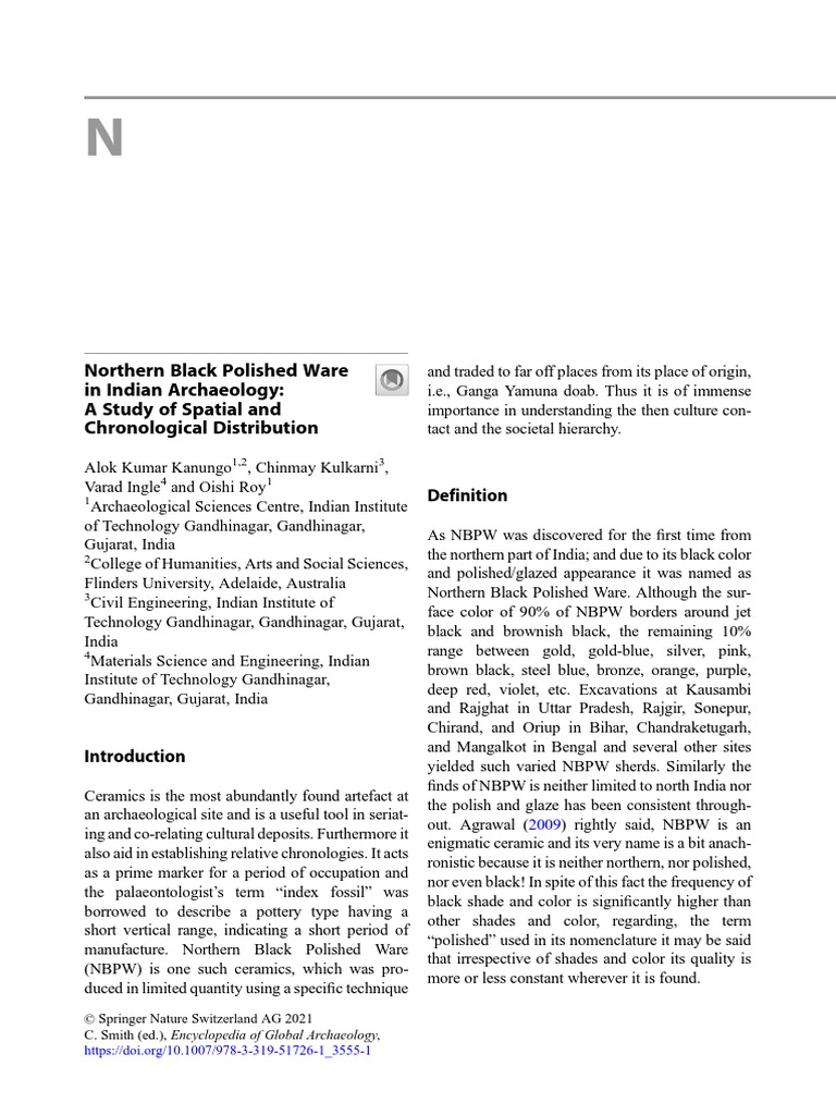 Northern Black Polished Ware in India | PDF