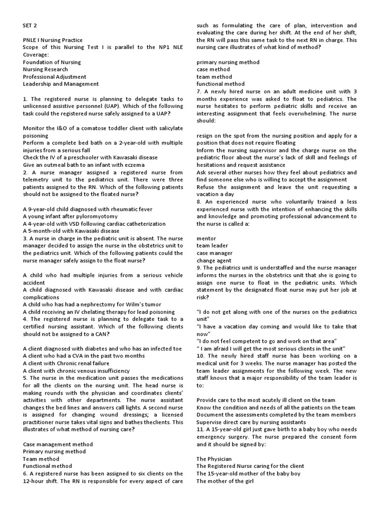 Set 2 PDF | PDF | Nursing | Informed Consent