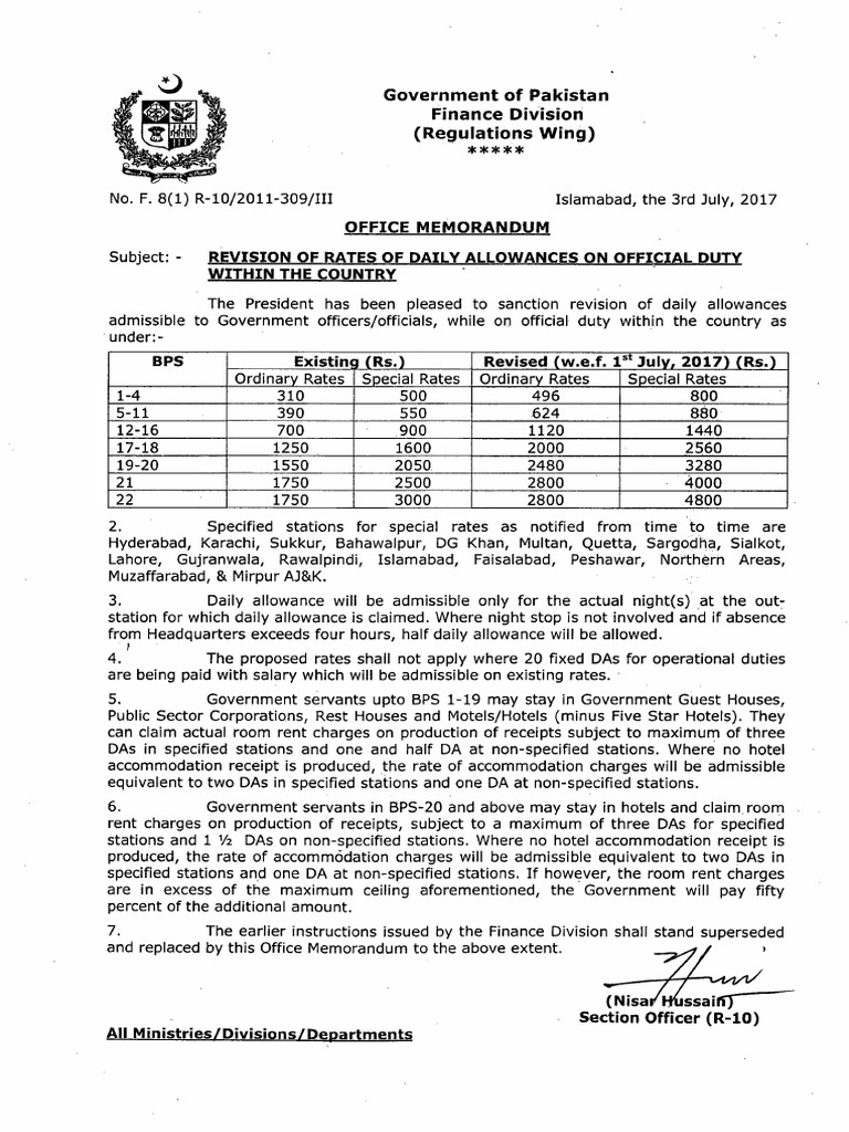 TADA Revised Rates | PDF