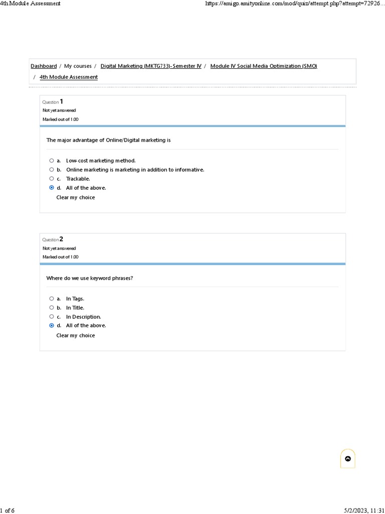 Digital Marketing Mod4 | PDF | Marketing | Popular Culture & Media Studies