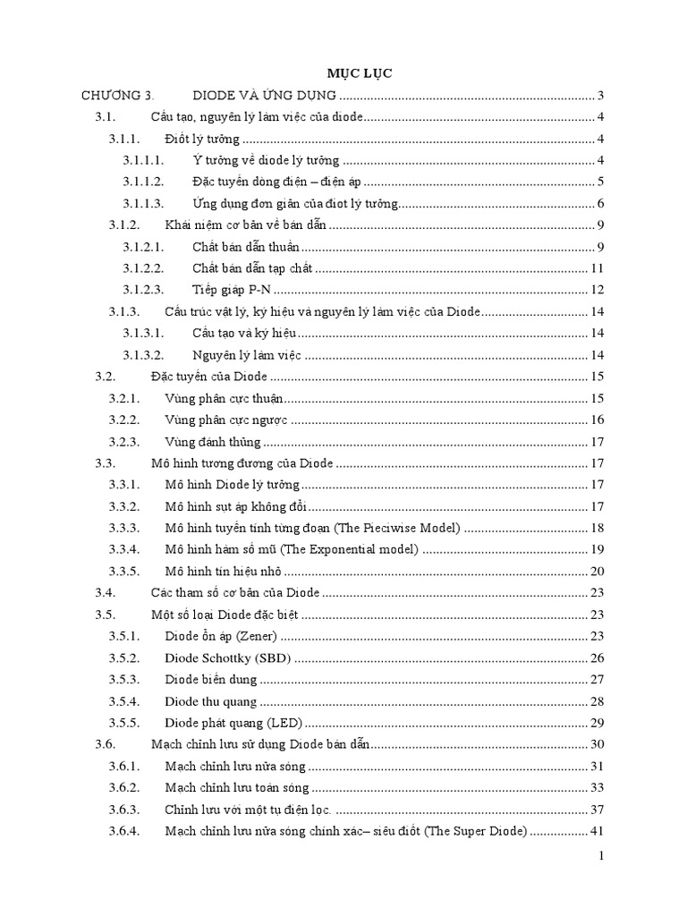 Chuong 3 Diode Và NG D NG | PDF