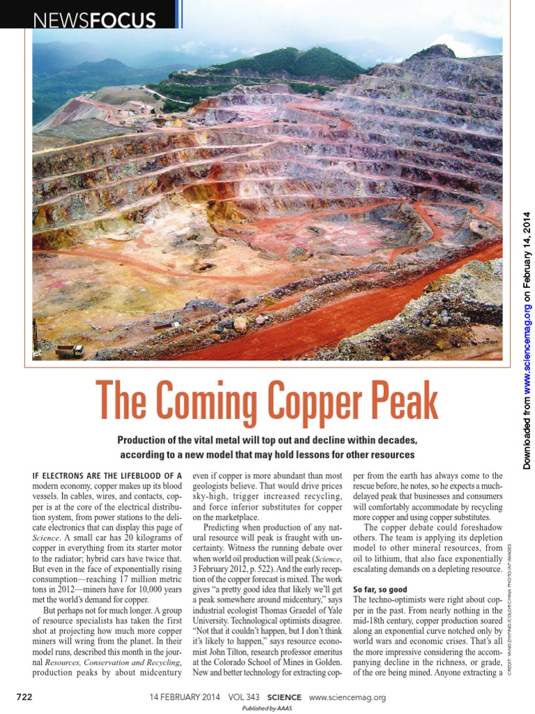 Science 2014 Kerr 722 4 | PDF | Mining | Copper