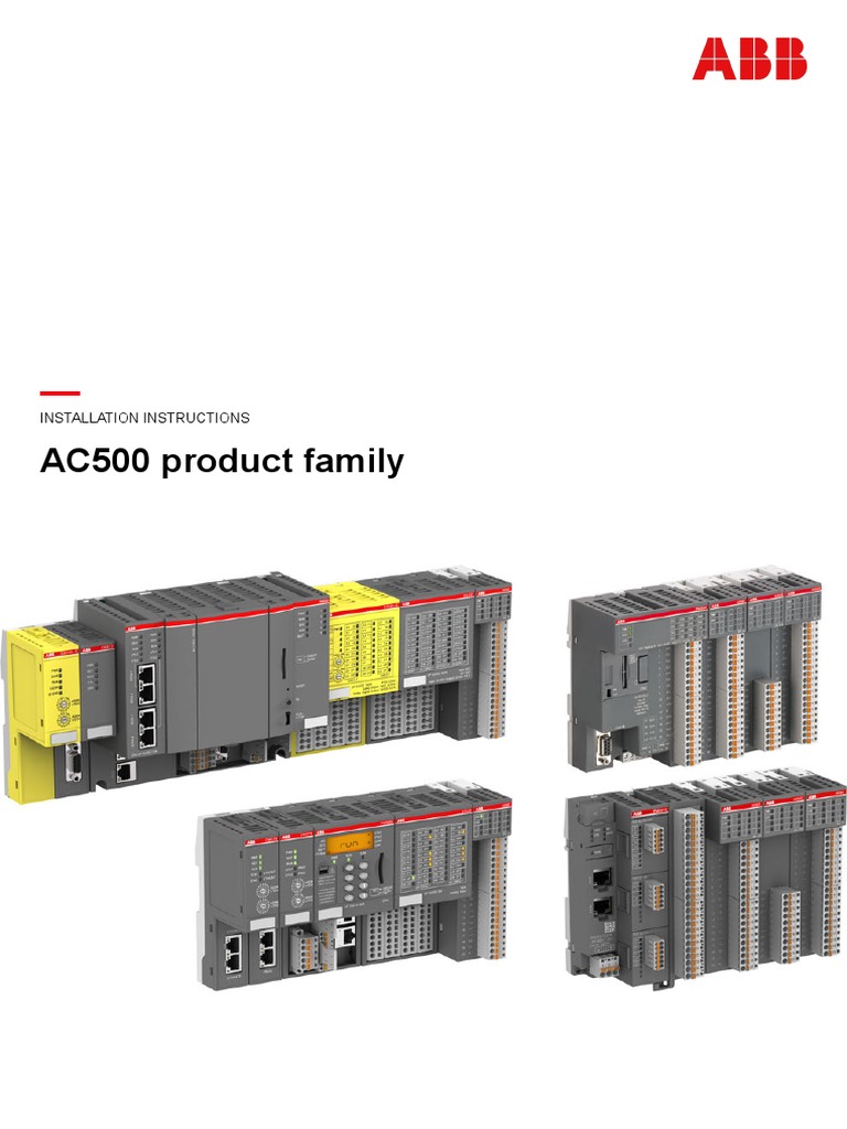 CLP - ABB 3ADR024117M02xx, 20, en - US, AC500 - Installation - Instructionabb | PDF | Recycling ...