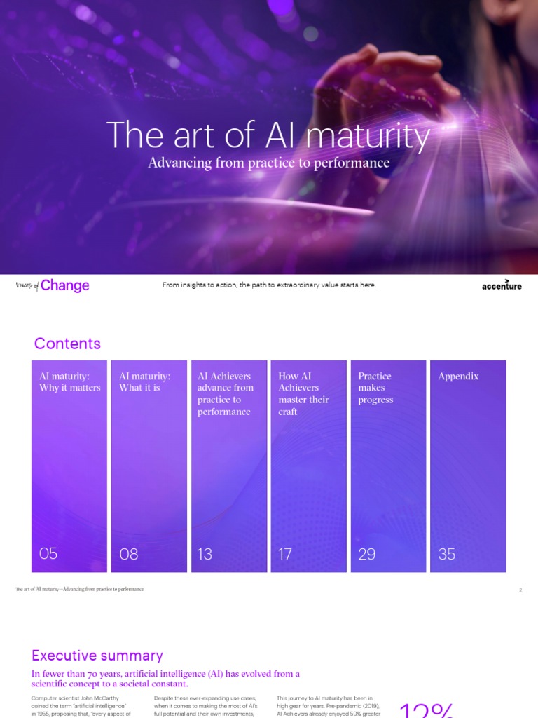 Accenture Art of AI Maturity Report PDF | PDF | Artificial Intelligence ...