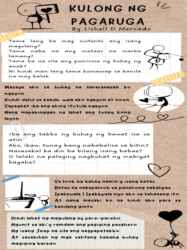 TULA TAGALOG ORIGINAL FILIPINO | PDF