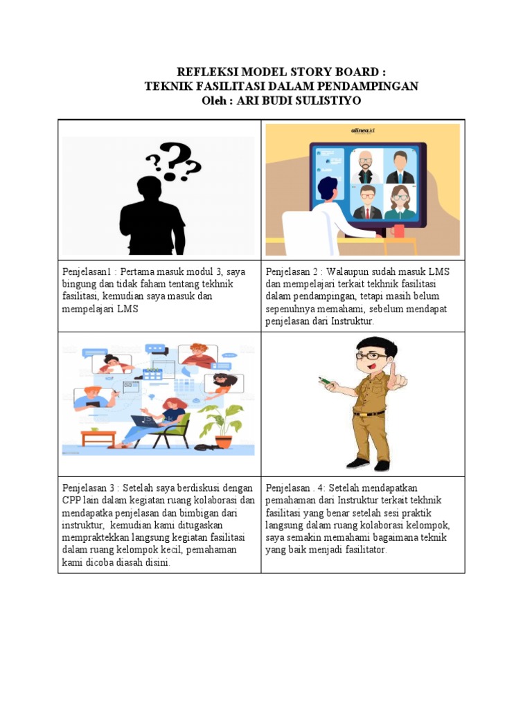 Refleksi Model Papan Cerita Reflektif | PDF