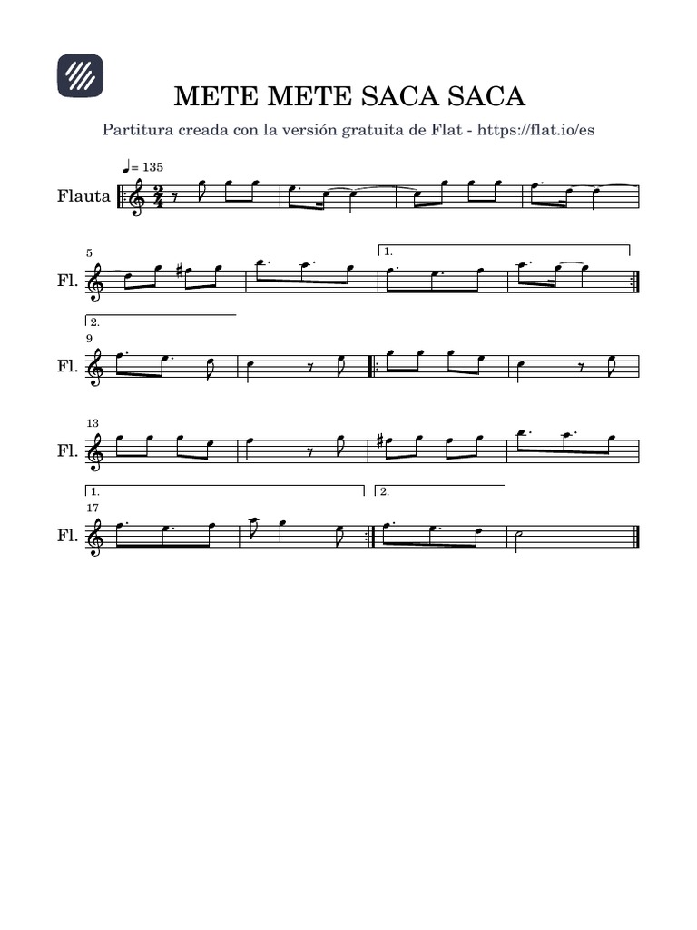 Mete Mete Saca Saca PDF | PDF