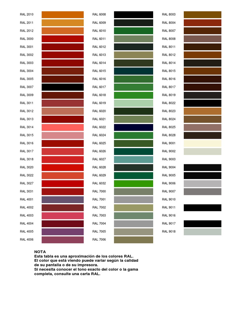 RAL Color Chart Ral Color Chart, Paint Color Chart, Ral, 51% OFF