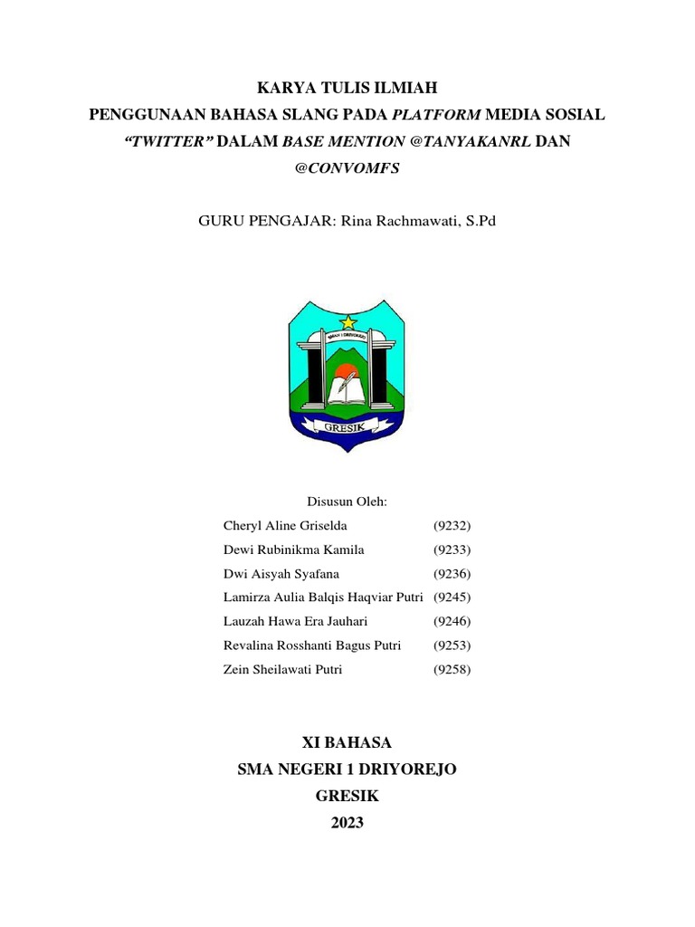 Kti Bahasa Indonesia | PDF