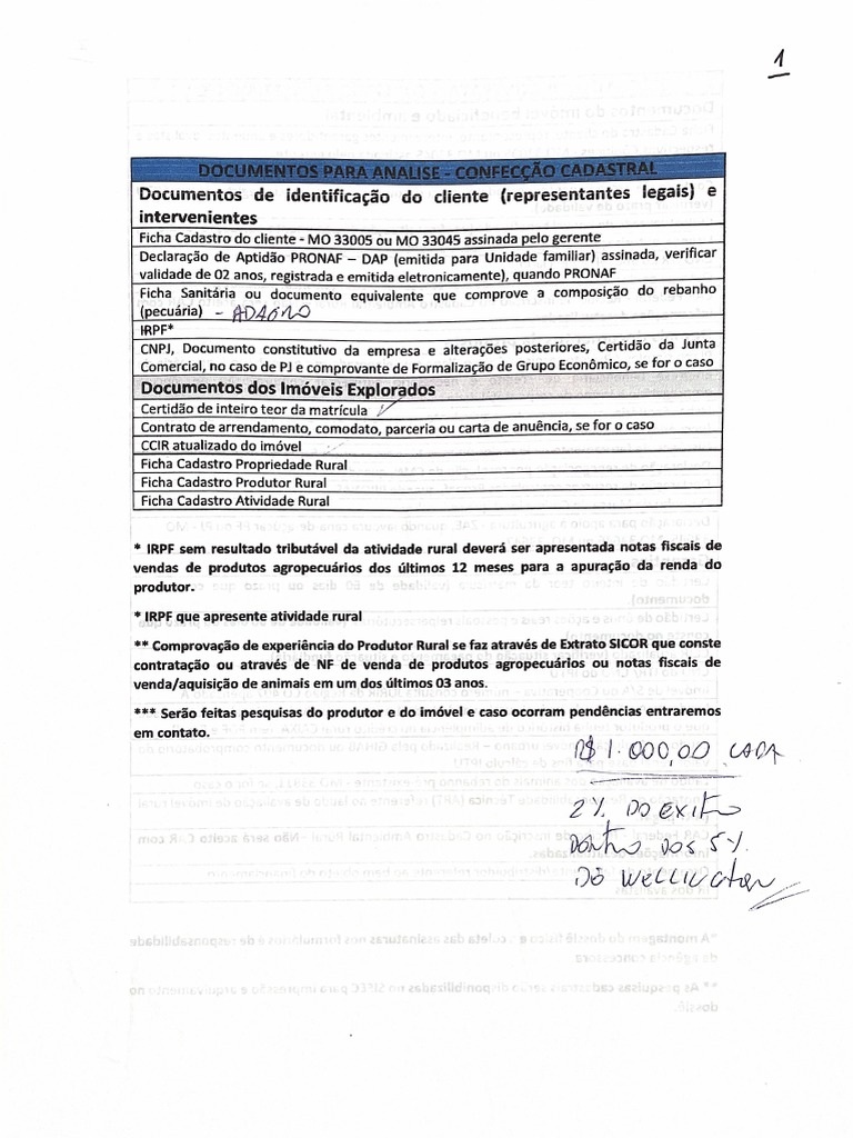 Documentos Cadastro CEF PDF | PDF