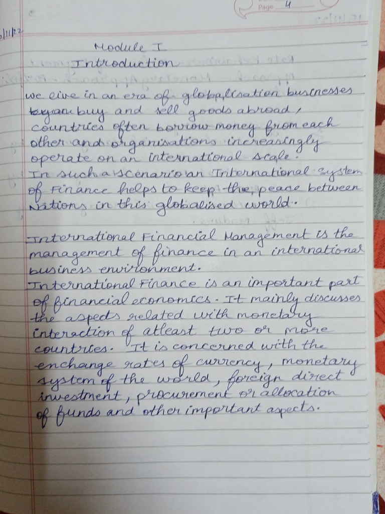 IFM Module 1 | PDF | Finance & Money Management | Social Science