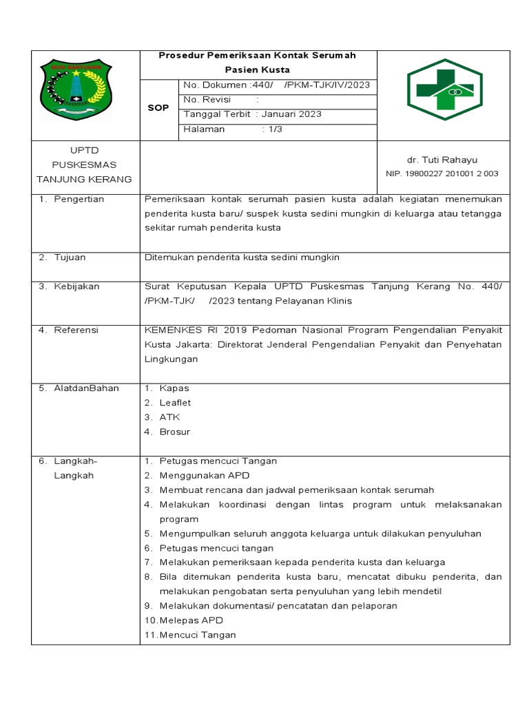 Sop Kusta 2023 | PDF