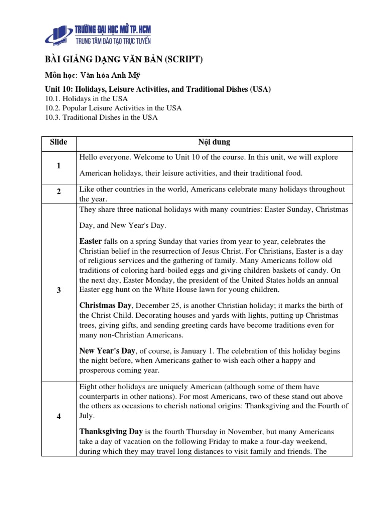 W10 - U10 - Script | PDF | Thanksgiving | Mardi Gras