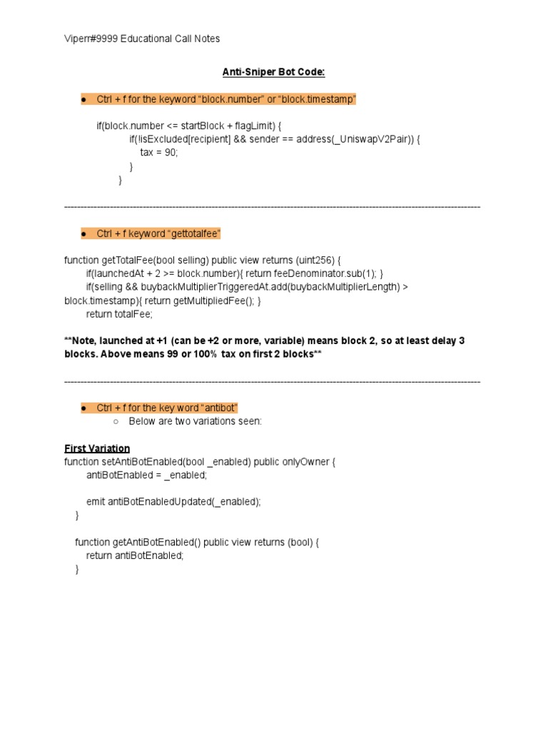 Anti Sniper Code PDF | PDF | Computer Programming | Computing