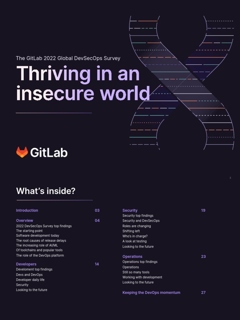 DevSecOps Survey Gitlab 2022 PDF | PDF | Security | Computer Security