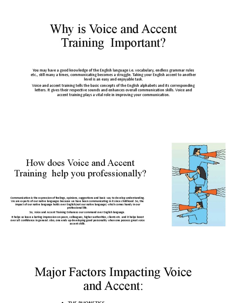 Importance of Voice and Accent Training | PDF | Phonetics | Consonant