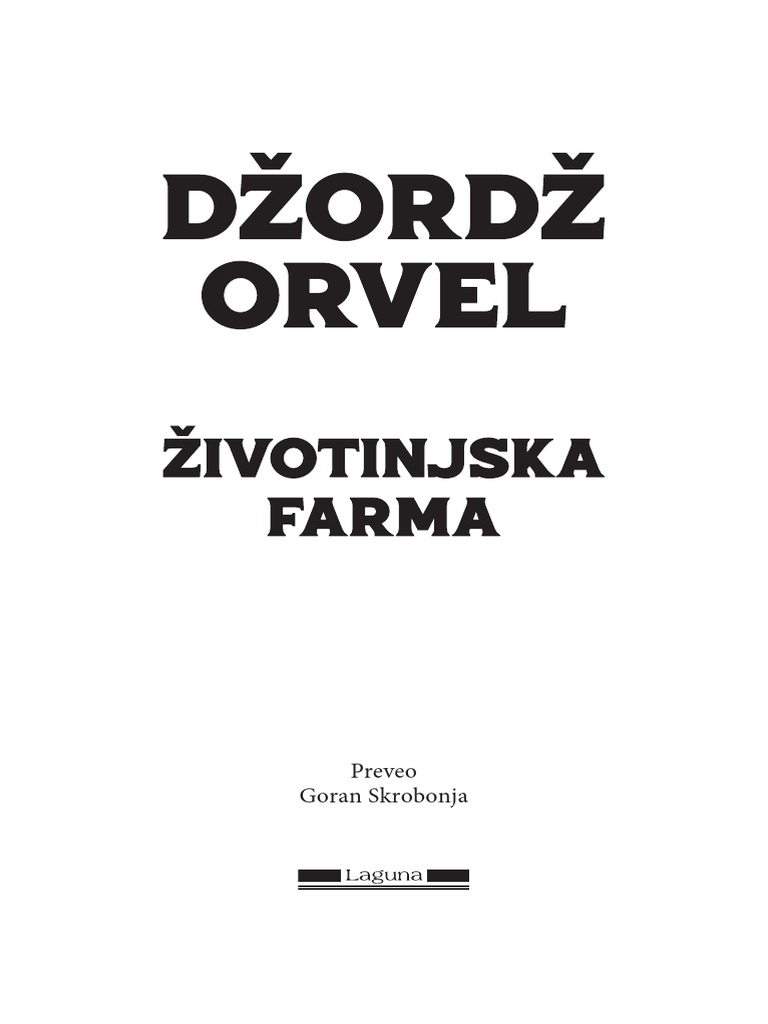 Zivotinjska Farma | PDF