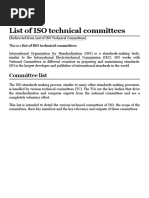 List of ISO Standards | PDF | Technology & Engineering