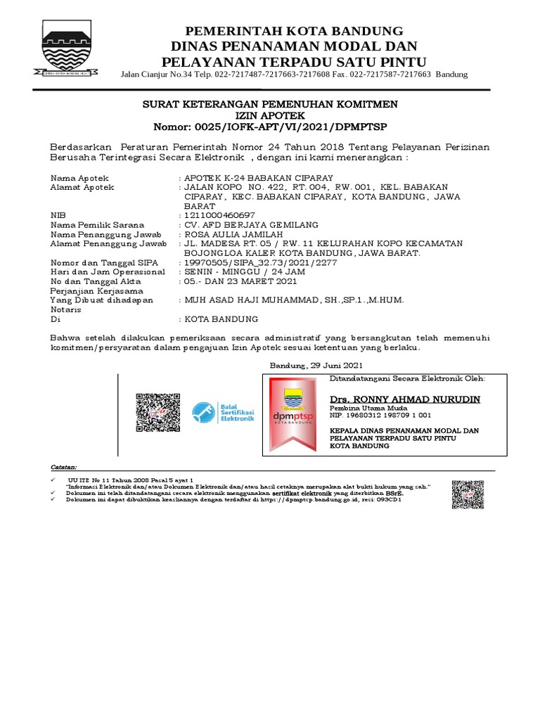 Persyaratan Registrasi PBF PDF | PDF