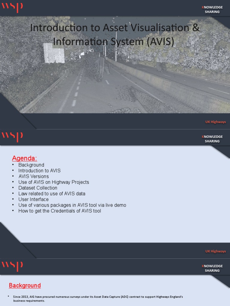 AVIS Overview for UK Highways Projects | PDF | Lidar | 3 D Computer ...