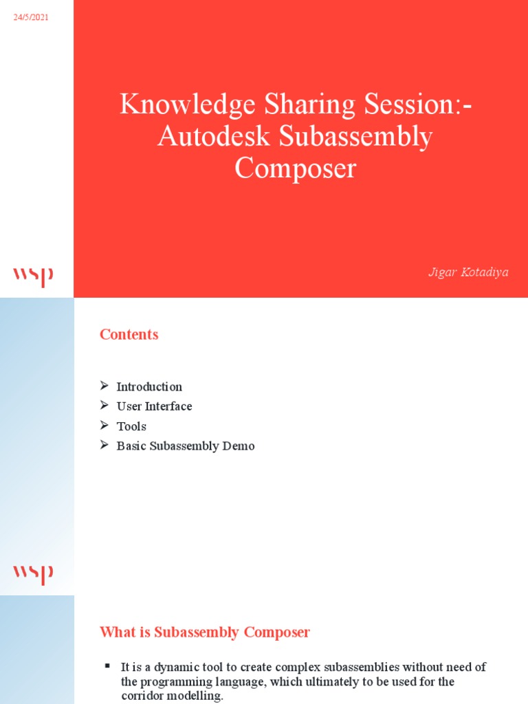 210524-JK-Basics of Subassembly Composer | PDF