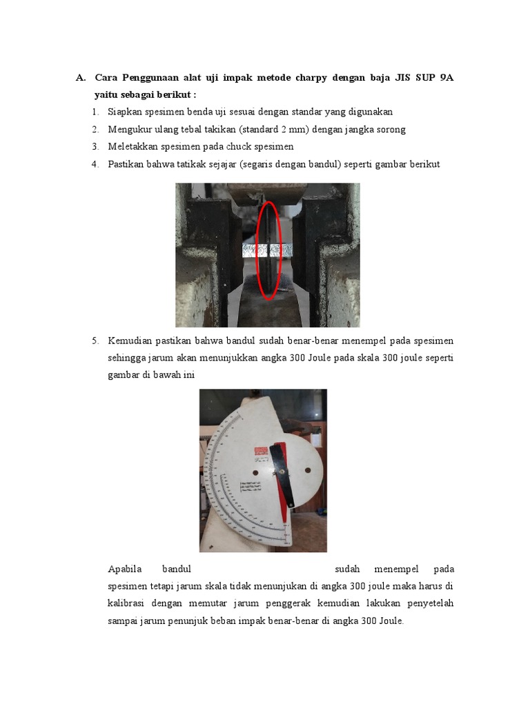 Cara Penggunaan Alat Uji Impak Dan Uji Kekerasan Final | PDF | Metode & Bahan Ajar | Teknologi ...