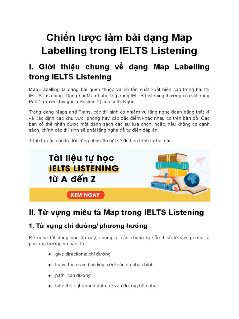 Chiến lược làm bài Map Labelling | PDF