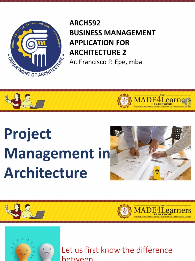 ARCH592 4. Project Management in Architecture PDF | PDF | Project ...