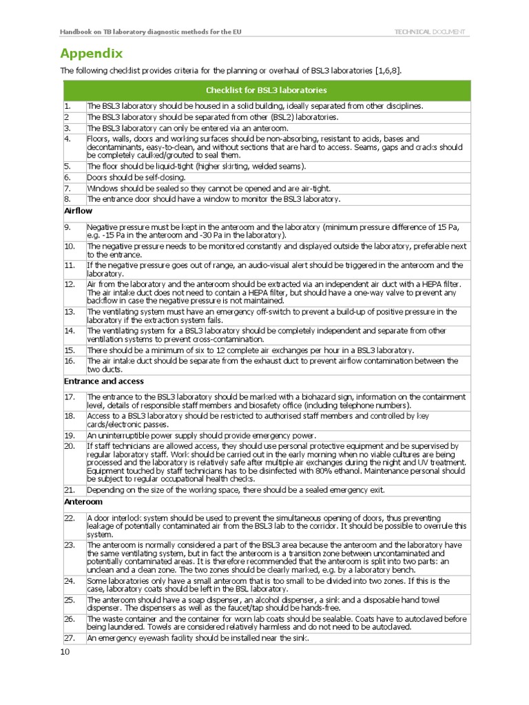 TB Laboratory Biosafety Guidelines | PDF | Laboratories | Duct (Flow)