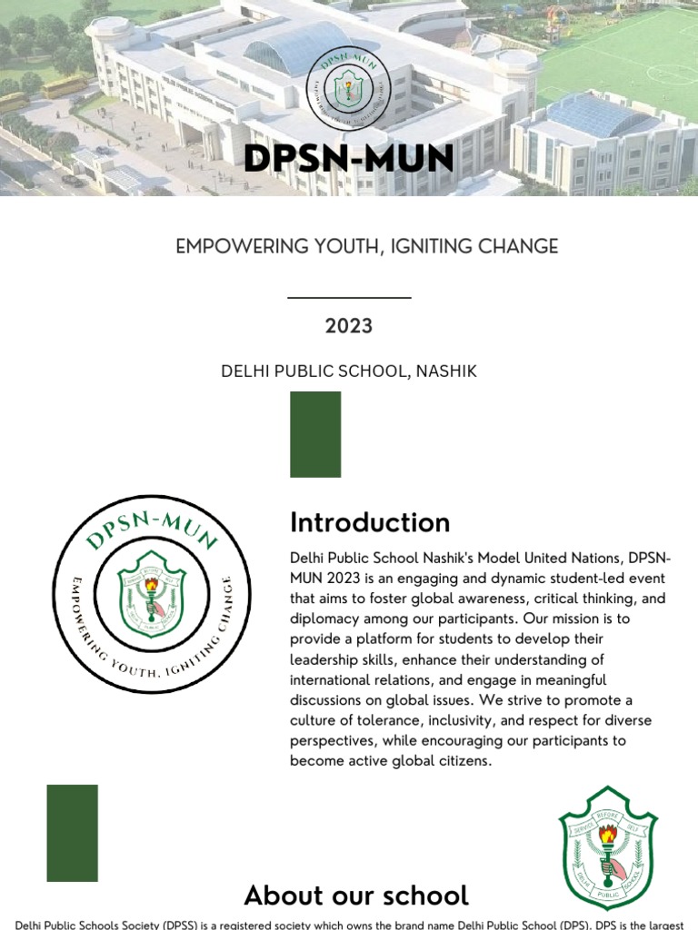 DPSN-MUN 2023 Brochure PDF | PDF