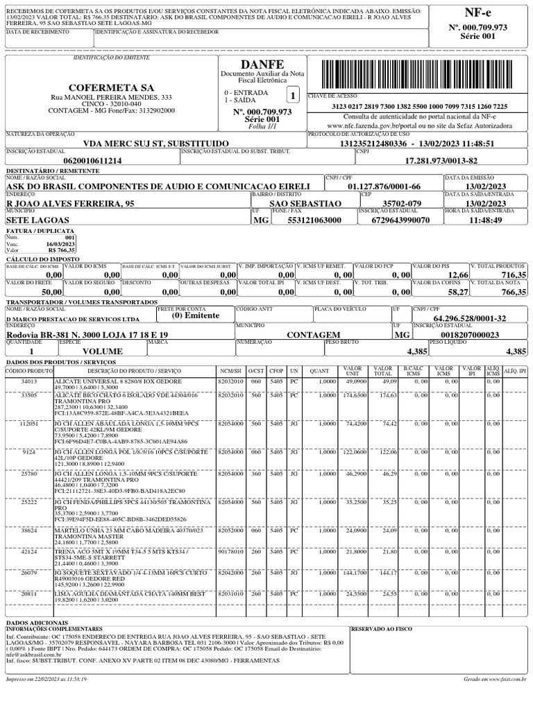 Cofermeta 709973 PDF | PDF