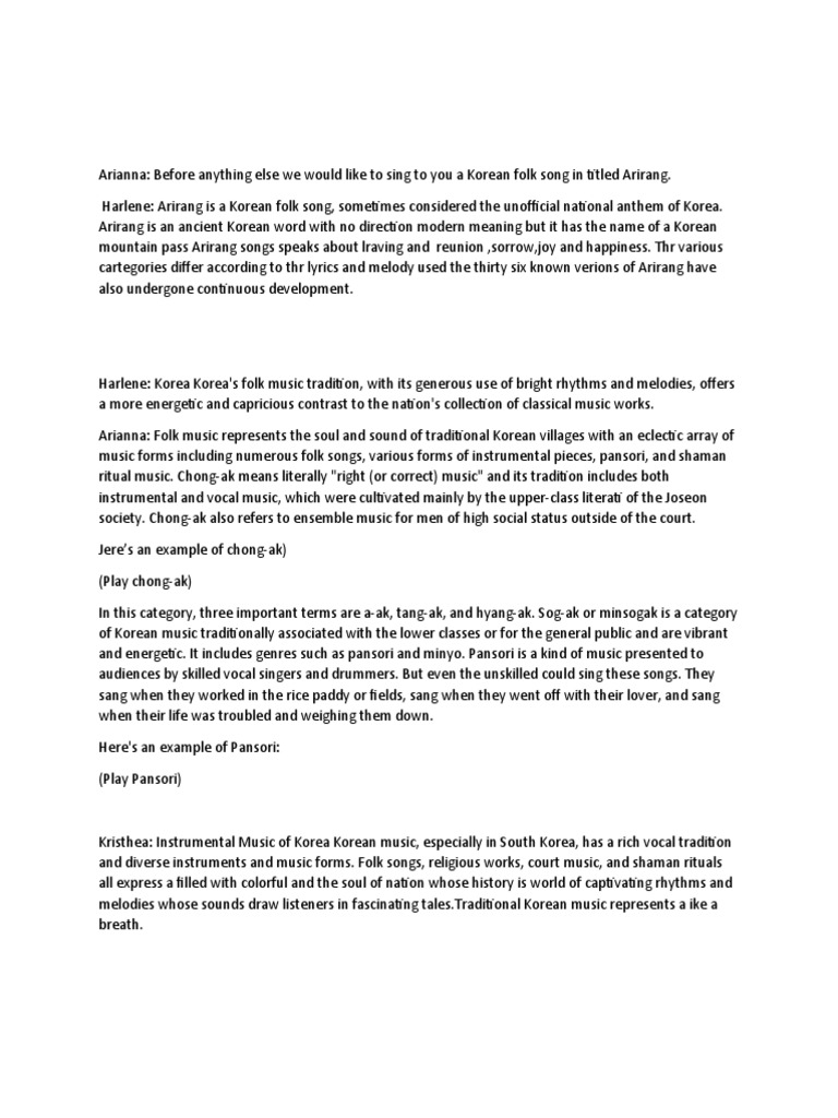 Mapeh8 Quarter2 Music Reporting | Download Free PDF | Musical ...