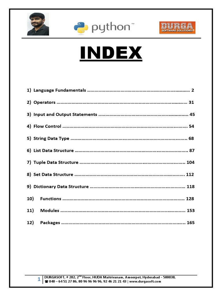 Core Python Syllabus Pdf Variable Computer Science Python Programming Language