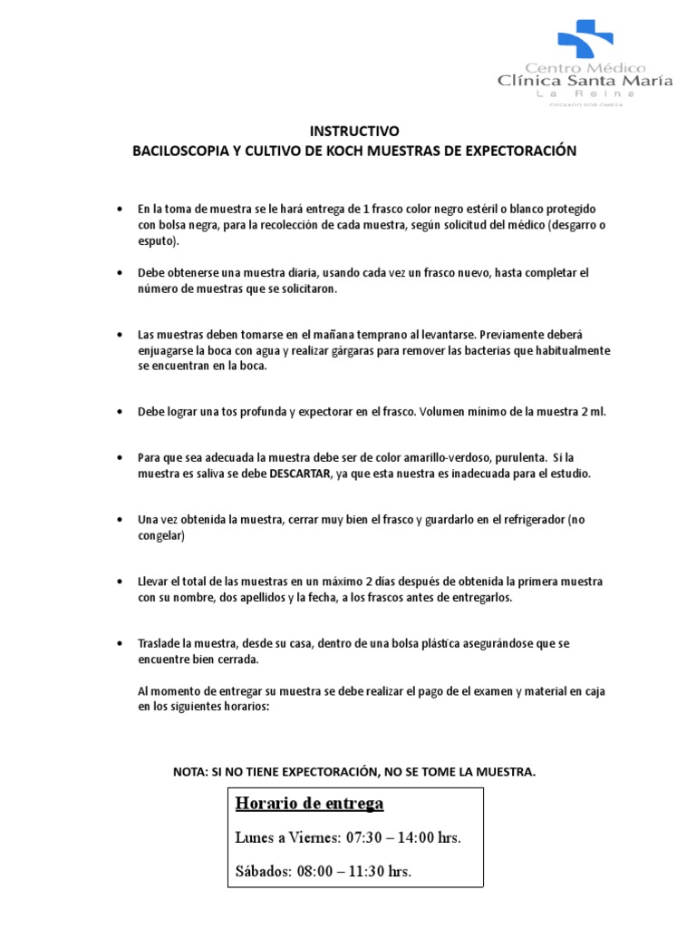 Instructivo de Baciloscopia y Cultivo BK | PDF