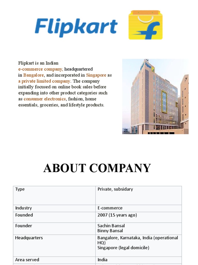 FLIPKART | PDF | Service Industries | Business
