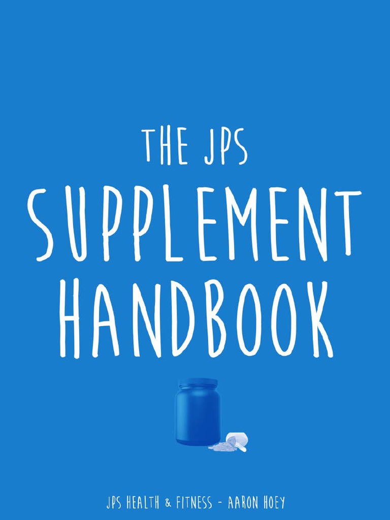 JPS Supplement Handbook Overview | PDF | Fish Oil | Omega 3 Fatty Acid