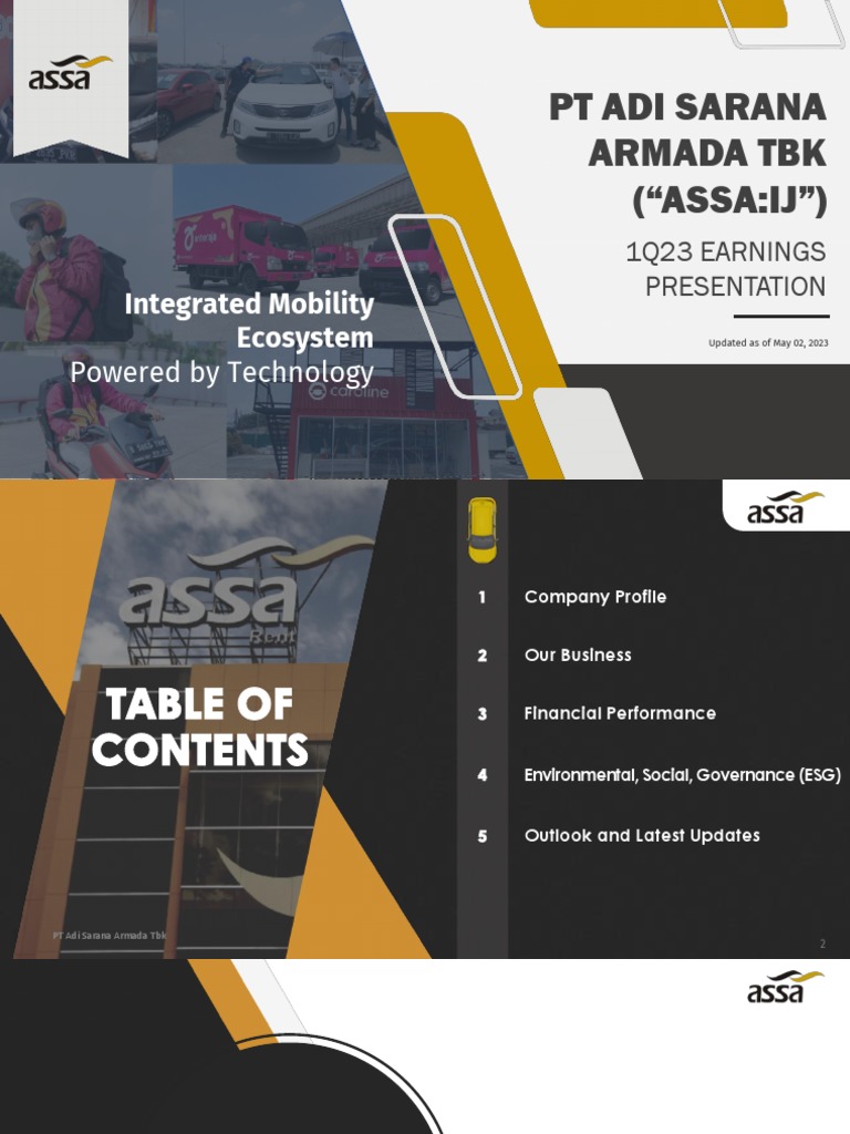 ASSA Investor Presentation 1Q23 Result 230511 182240 | PDF | Used Car ...