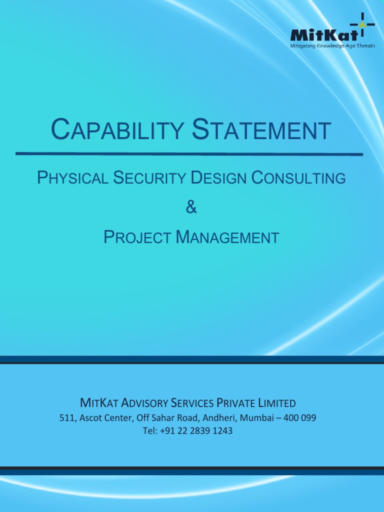 MitKat - Capability Statement - Security Design | PDF | Computer ...