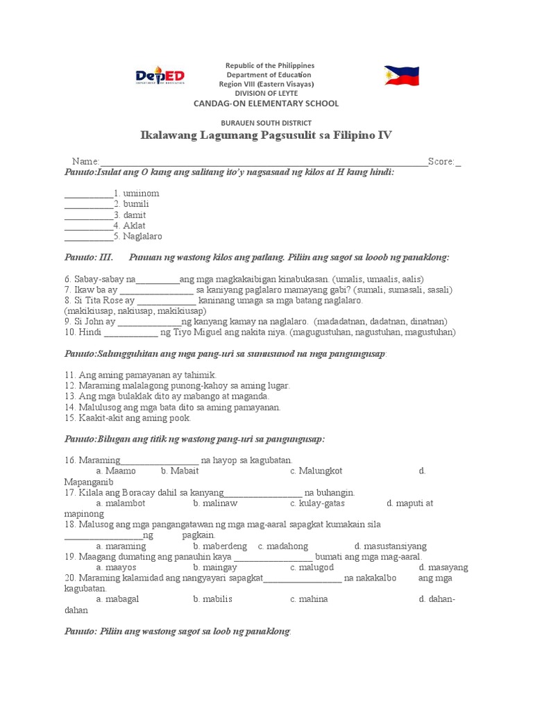 Filipino 4 | PDF