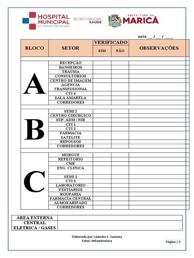 CHECKLIST DIARIO.docx | PDF