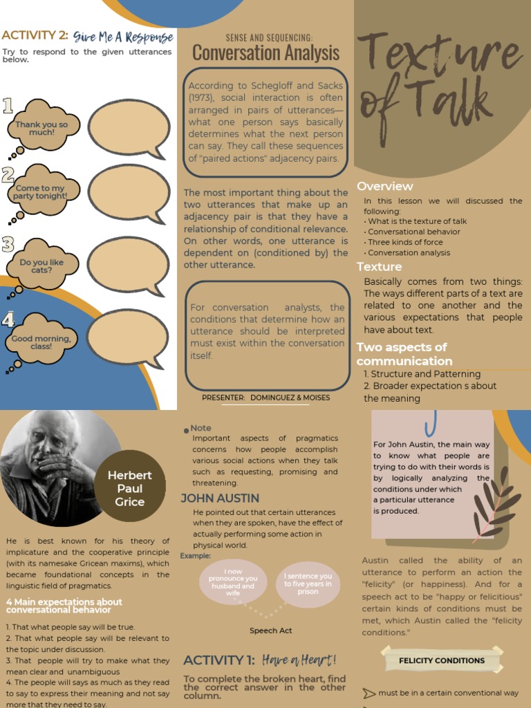 Texture of Talk | PDF | Philosophical Theories | Logic
