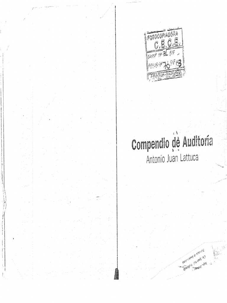 Compendio de Auditoría - Lattuca PDF | PDF