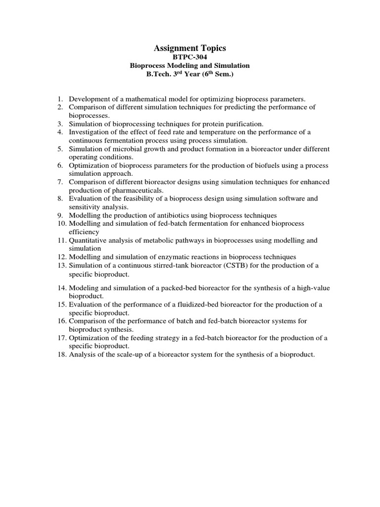 BMS Assignments | PDF | Simulation | Life Sciences